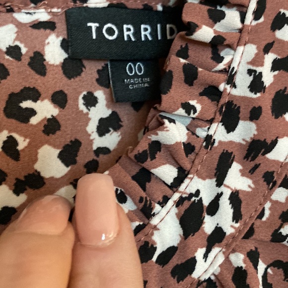 torrid | Tops | Torrid Animal Print Tank Swing 0 Cheetah Leopard Black ...